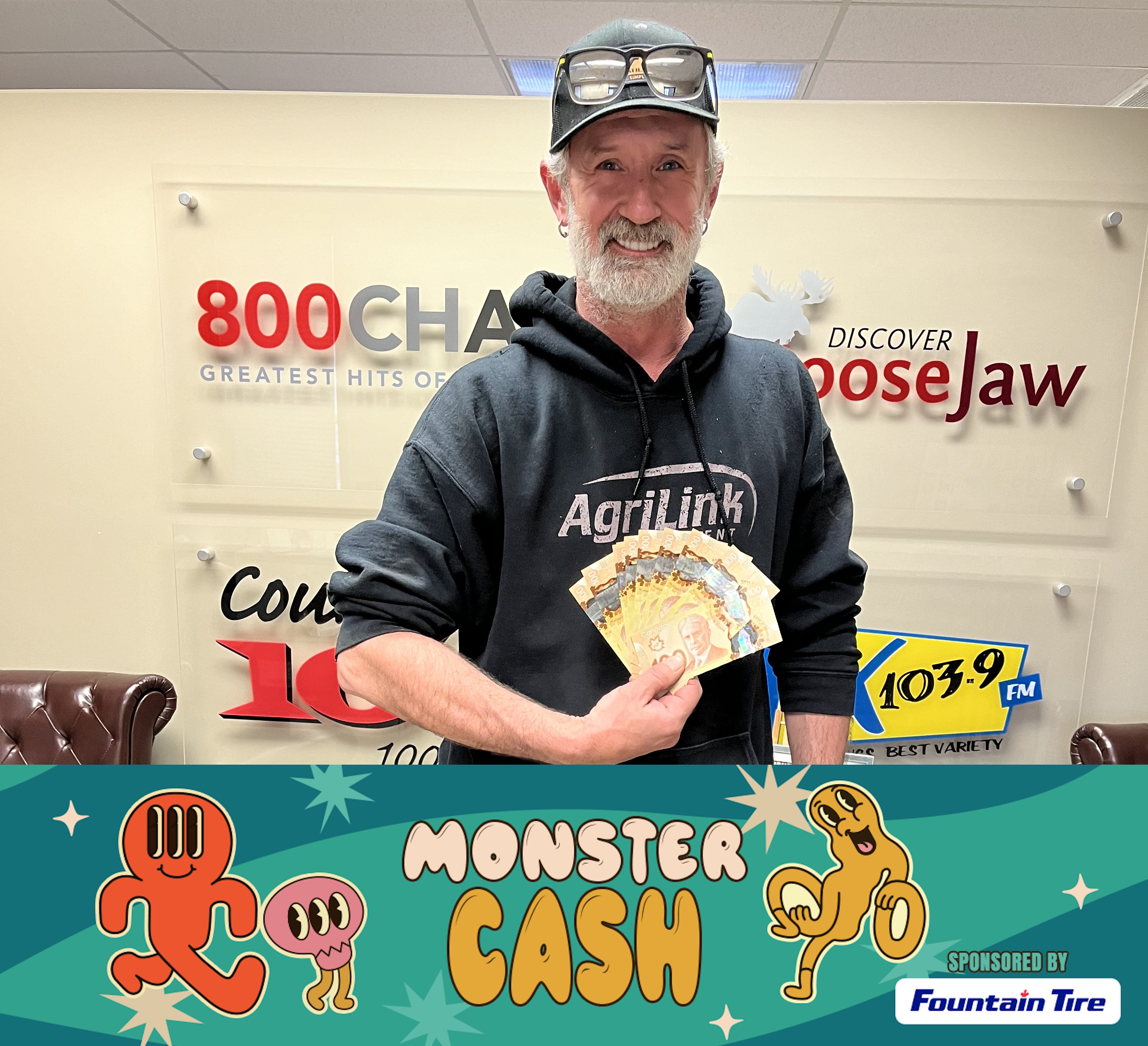 The winner of Fountain Tire Moose Jaw's Monster Cash is ...