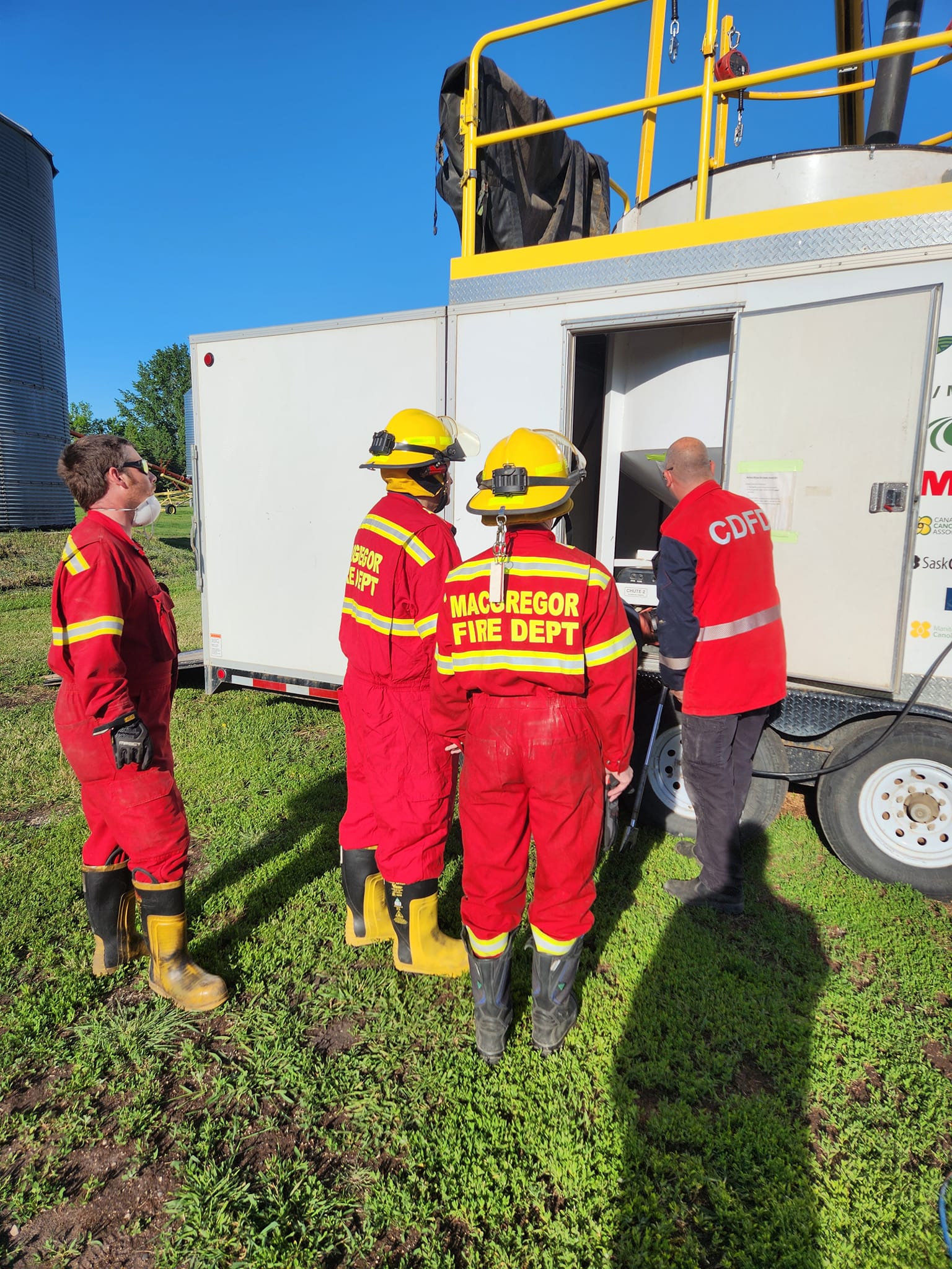 Firefighters train for rescue from horrific grain bin entrapment ...