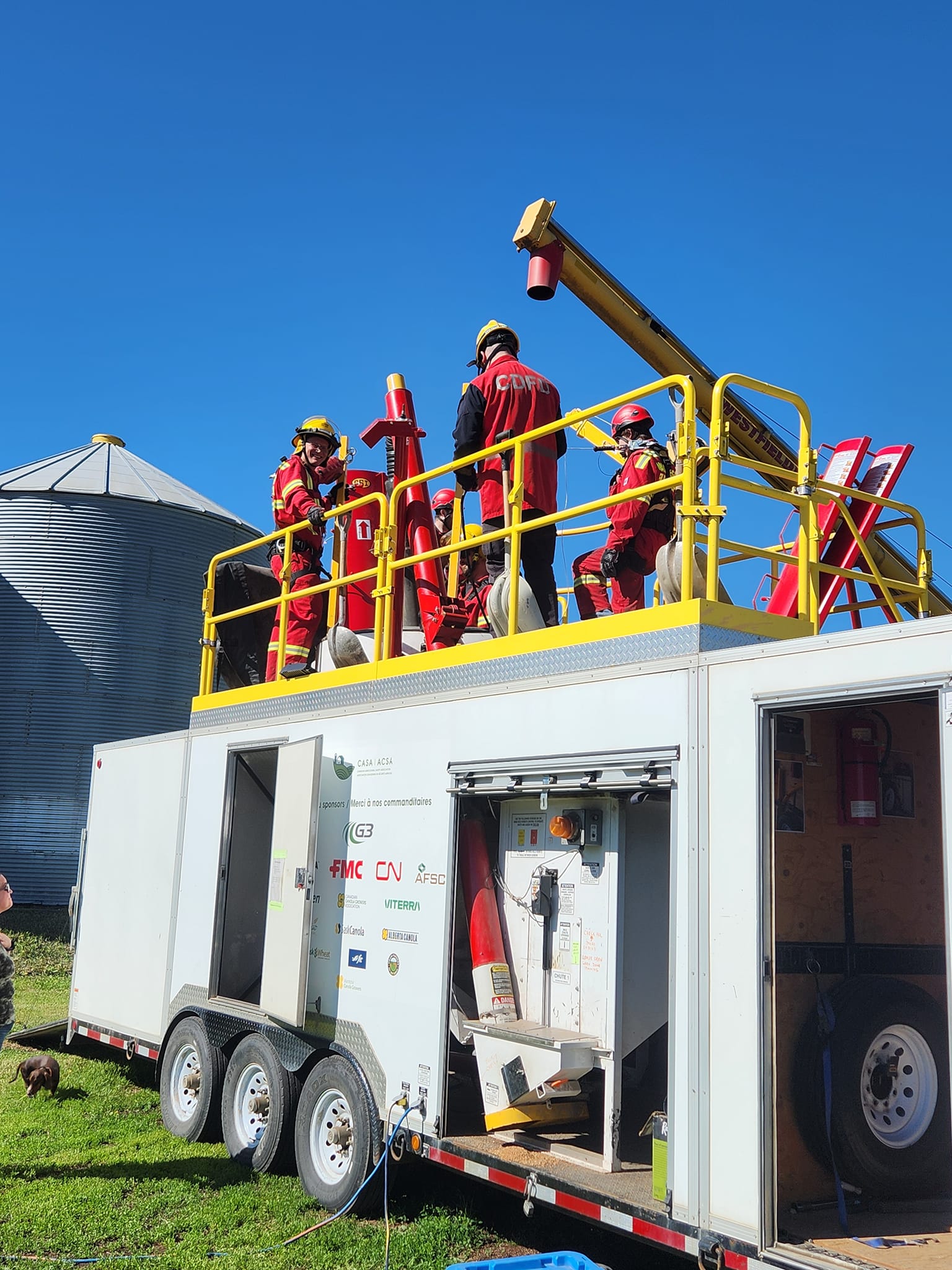 Firefighters train for rescue from horrific grain bin entrapment ...