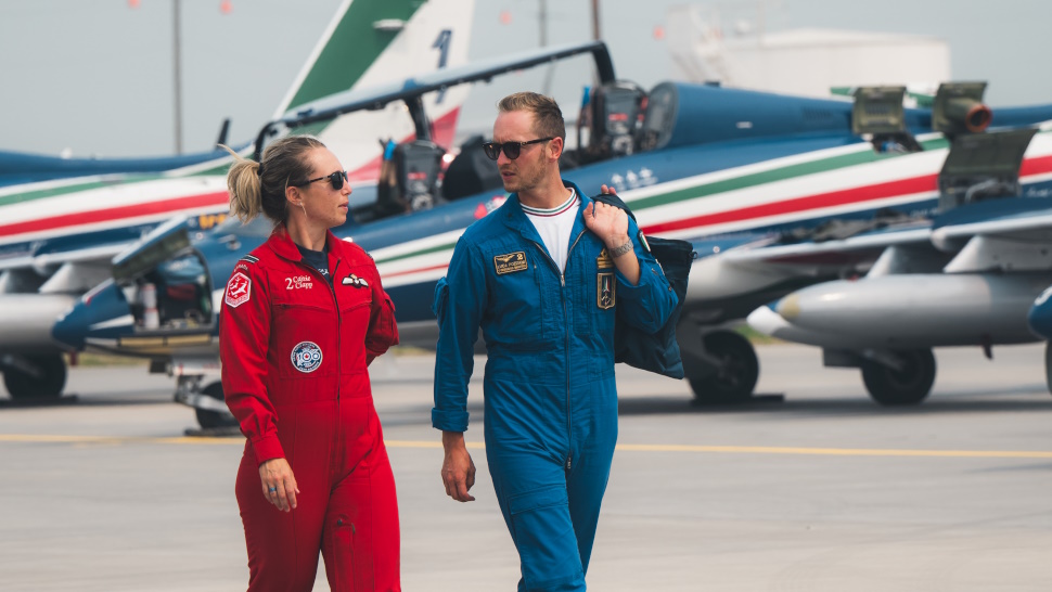 Italian Air Force Aerobatics Team visit 15 Wing Moose Jaw ...