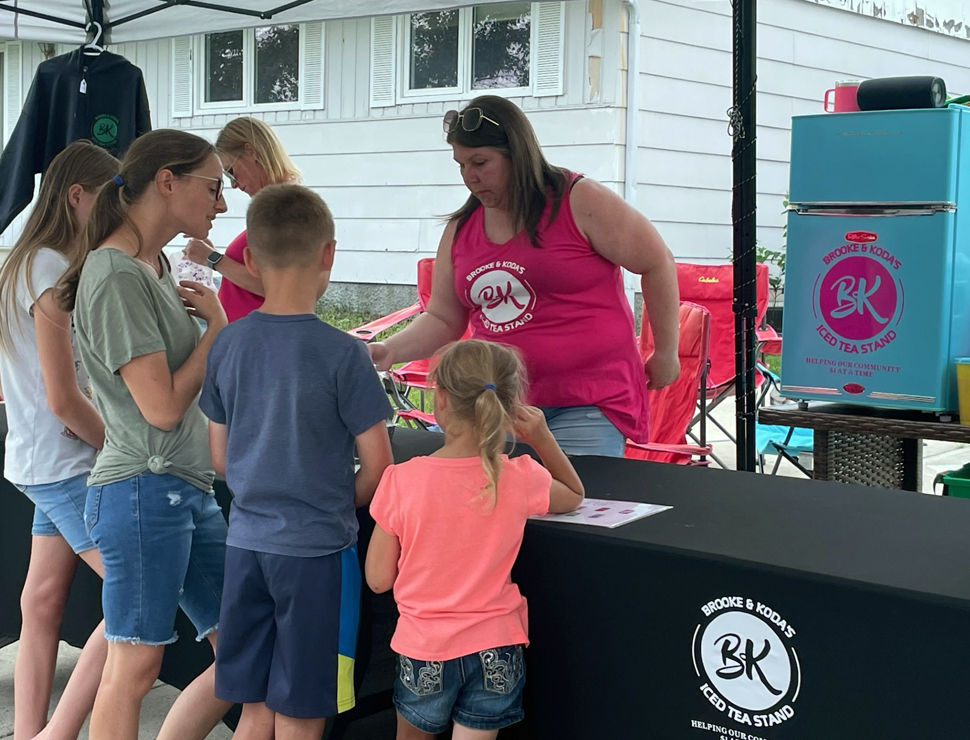 Record breaking donation from Brooke and Koda’s Iced Tea Stand ...