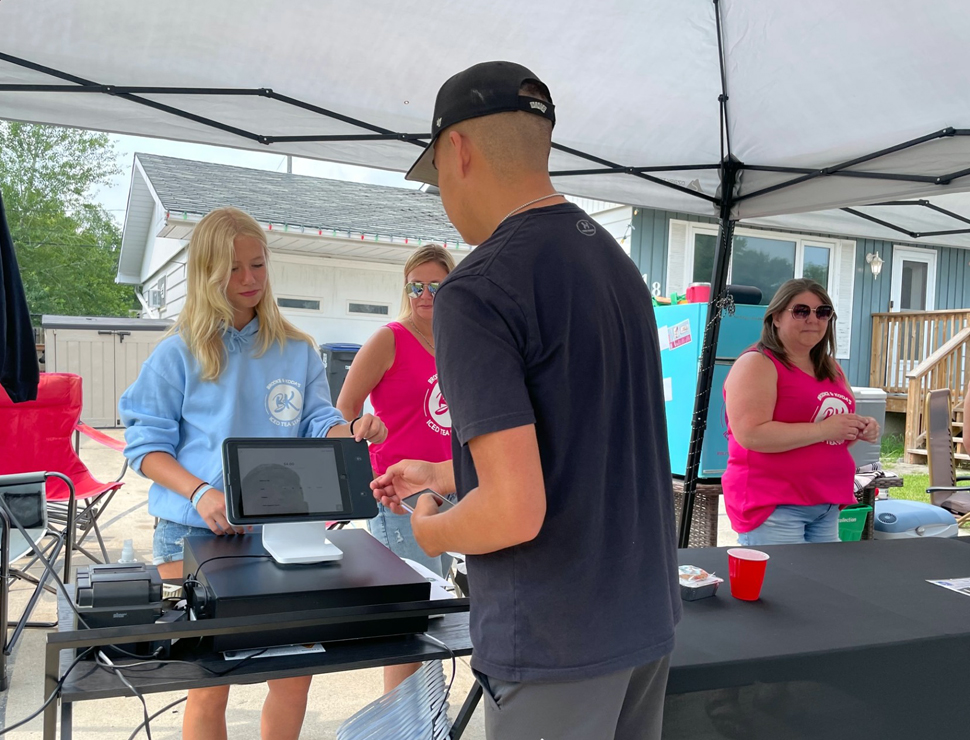 Record breaking donation from Brooke and Koda’s Iced Tea Stand ...