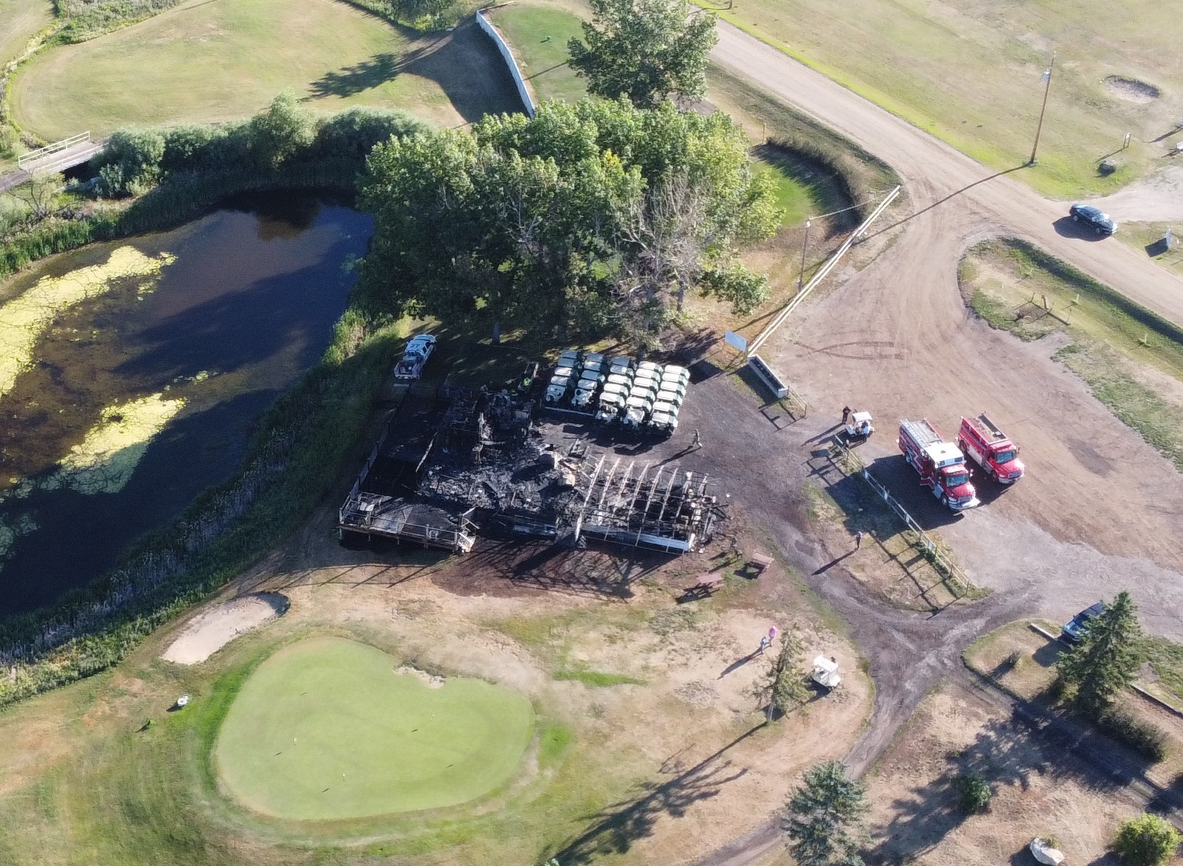 Early morning fire at popular golf course being investigated ...