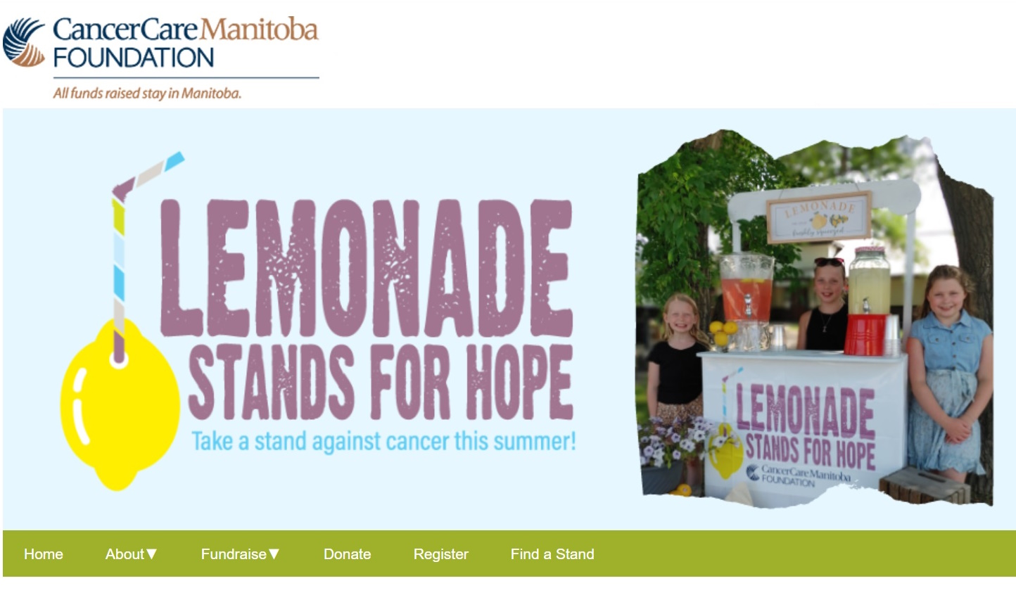 Supporting CancerCare Manitoba one cup at a time - all summer ...