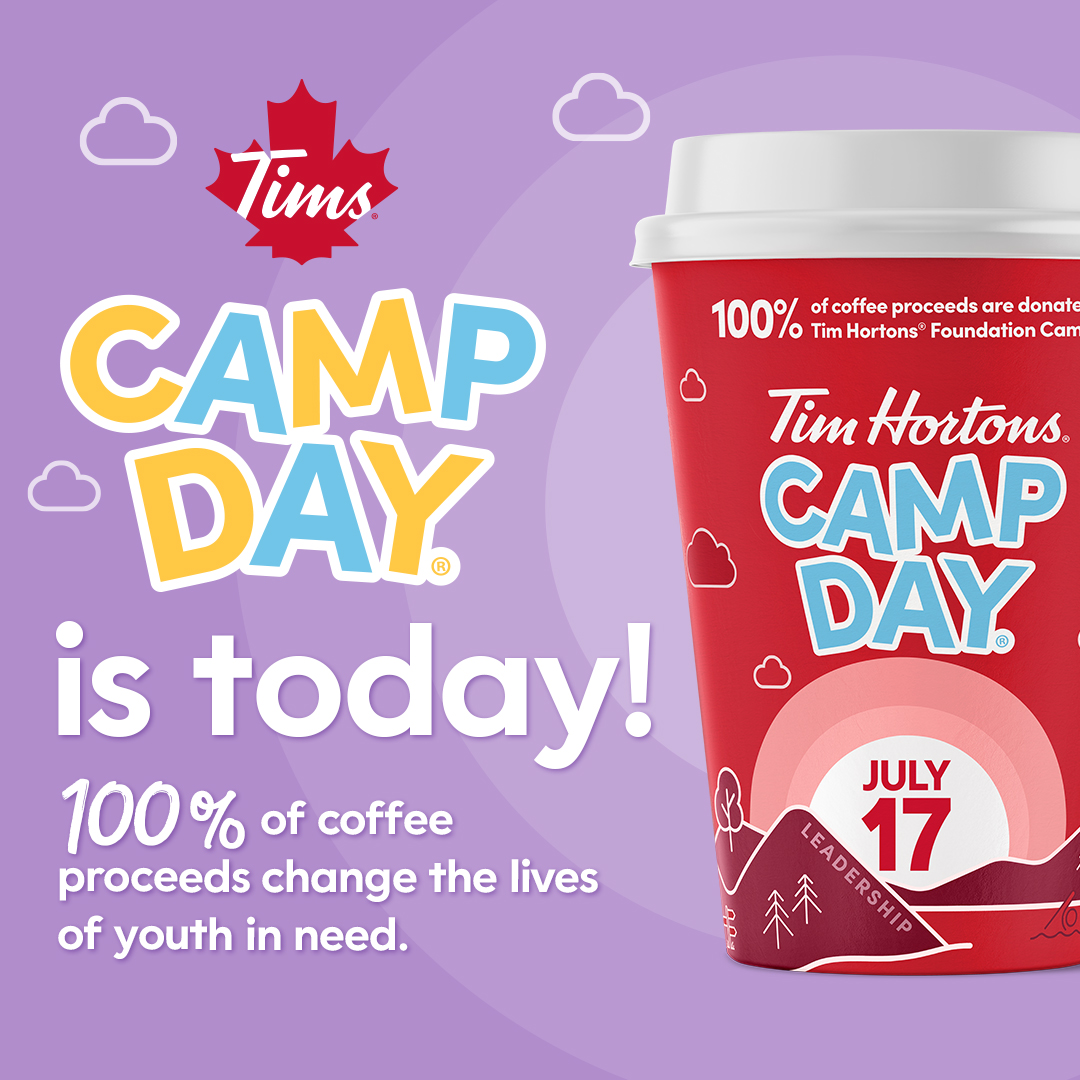 Join AIR 106.1 at Tim Hortons for Camp Day - DiscoverAirdrie.com ...