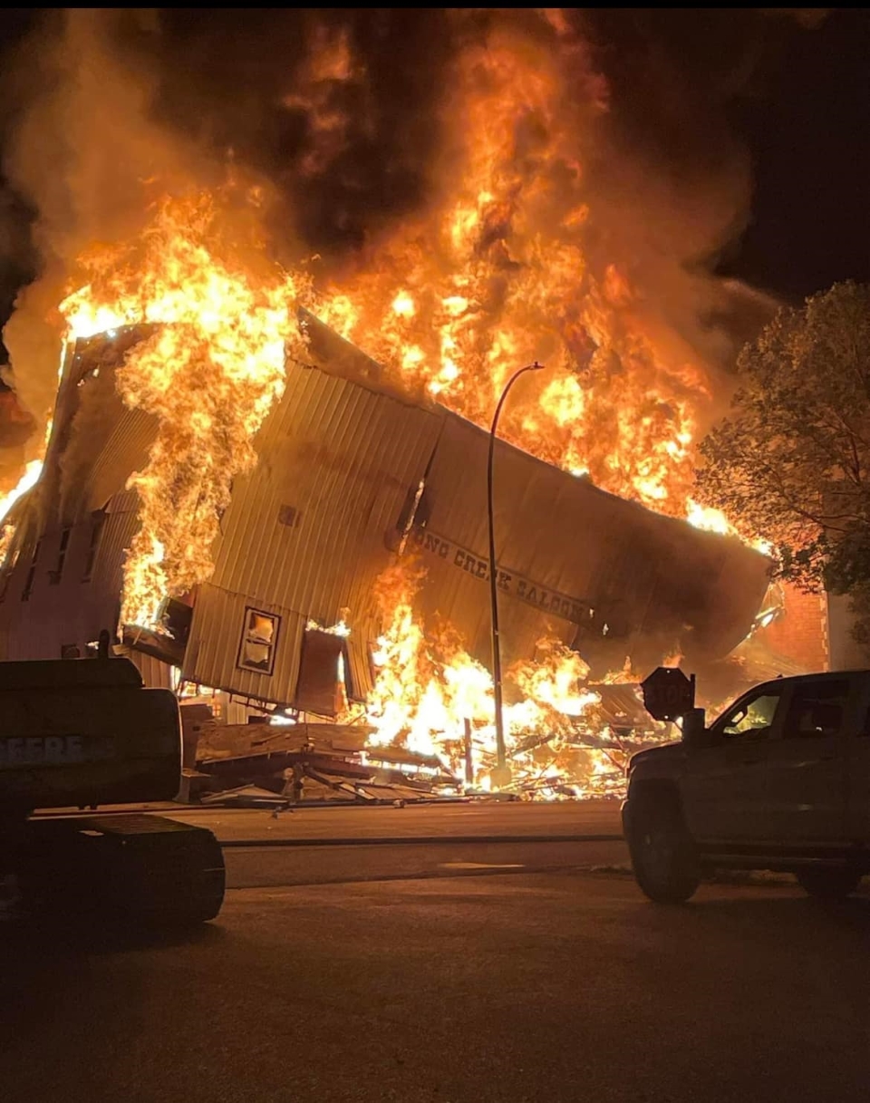 Iconic Long Creek Saloon destroyed in overnight blaze - DiscoverWeyburn ...