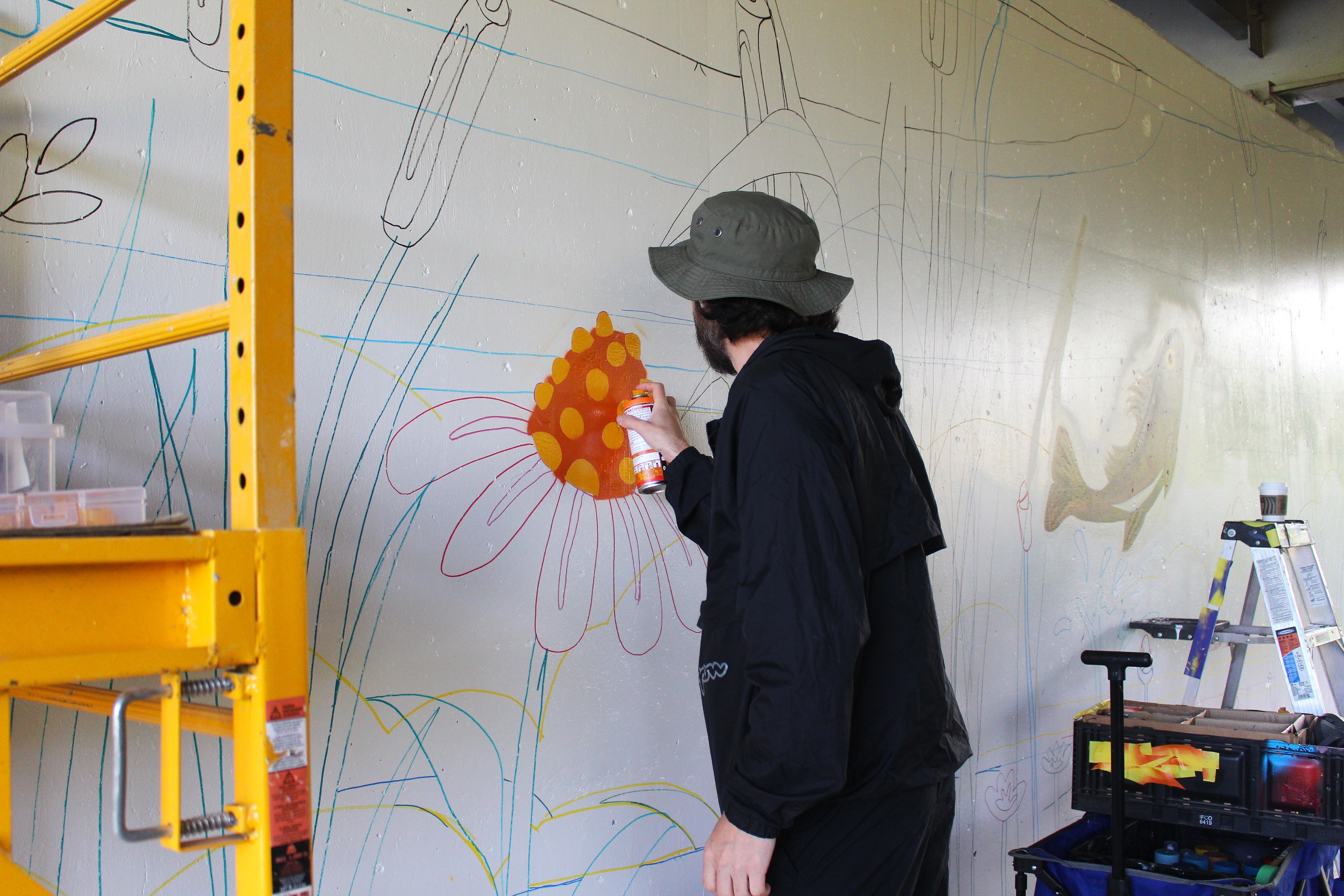Mural along Chinook Parkway reflects palette of the southwest ...