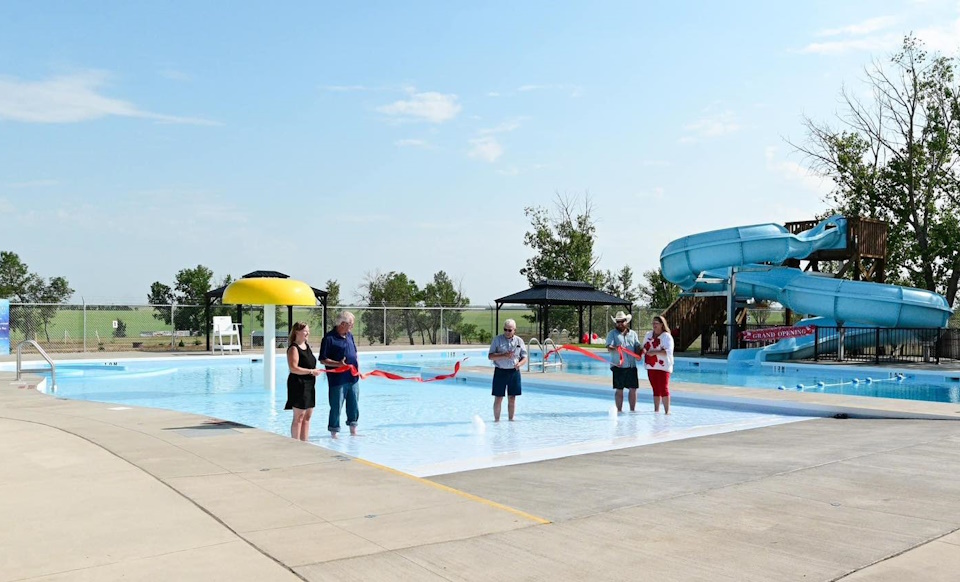 Anyone can beat the heat in Radville: new pool offers water wheelchair, slide, more ...