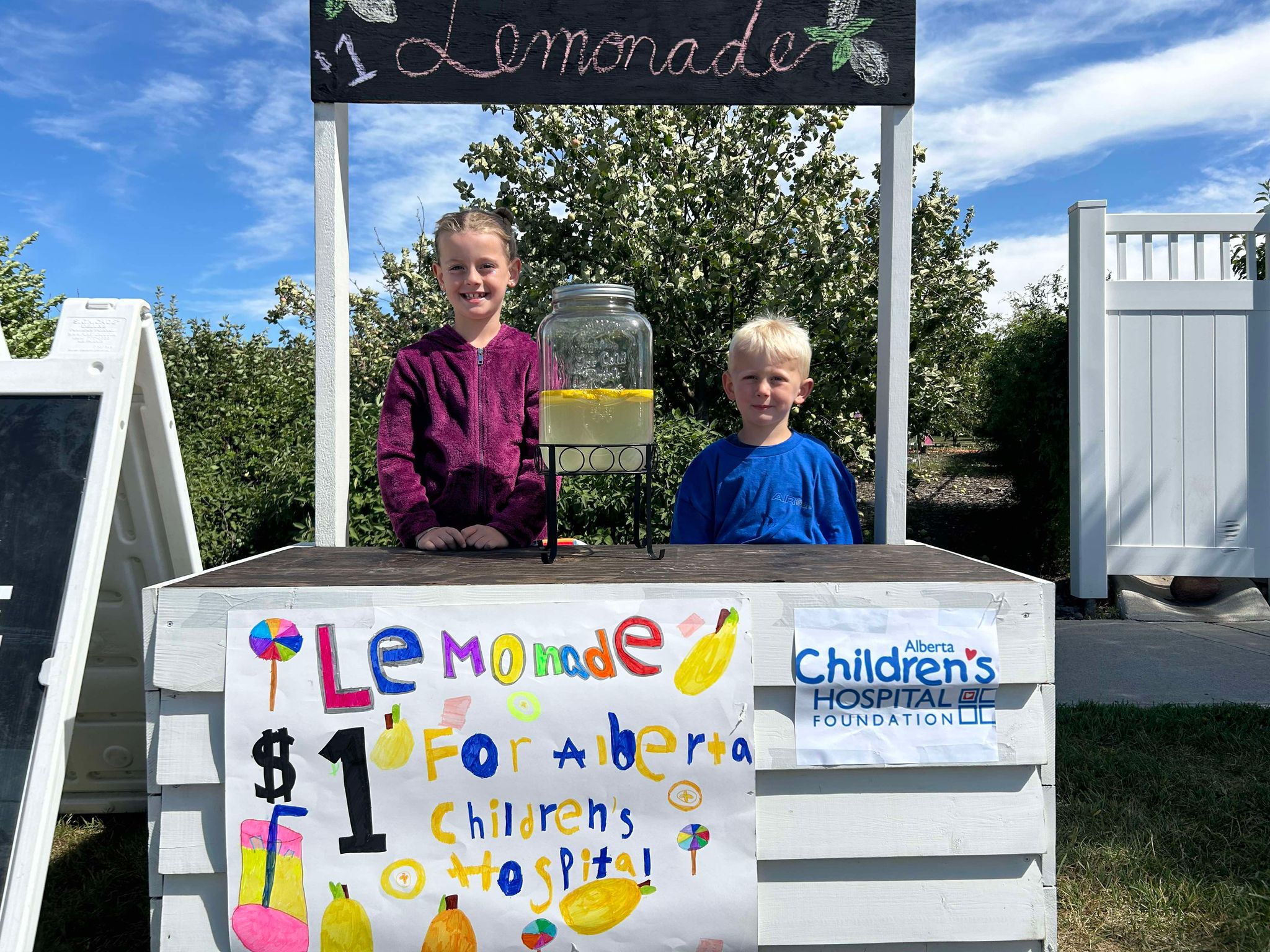 Young Airdronians donate lemonade stand earnings to Alberta Children's ...