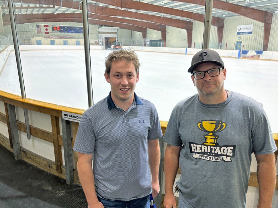 Steinbach's arena staff busy building ice at the TG Smith ...