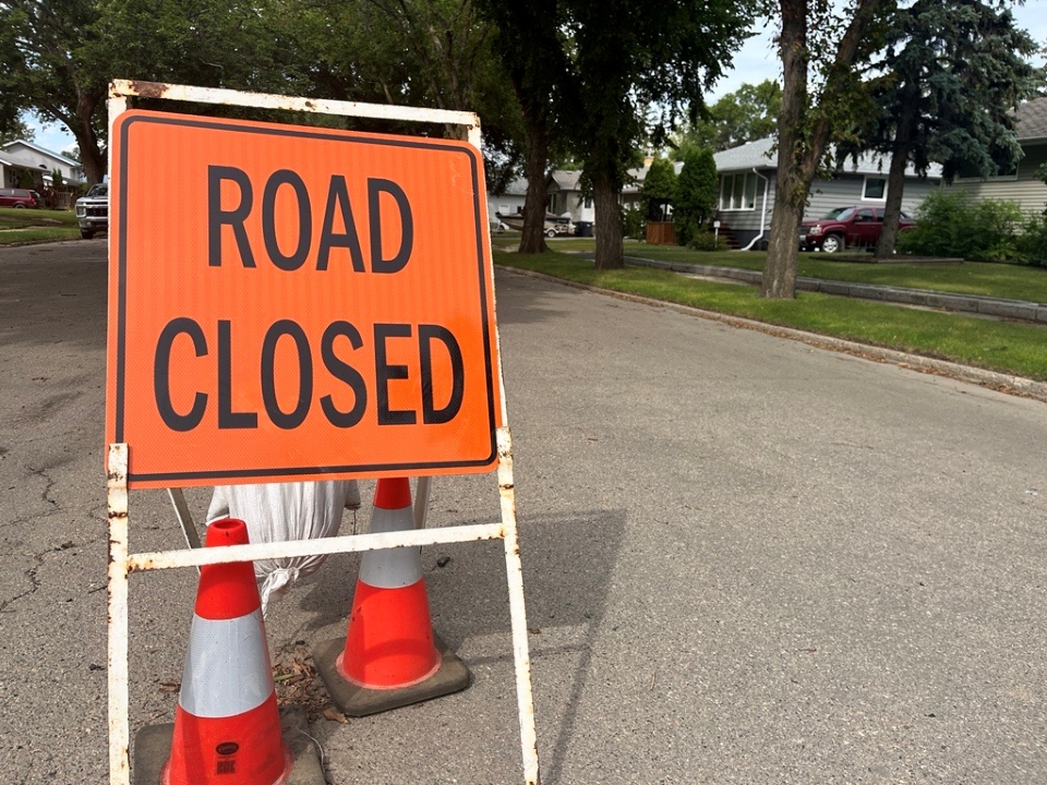 Lane closure in effect this week due to traffic signal work ...