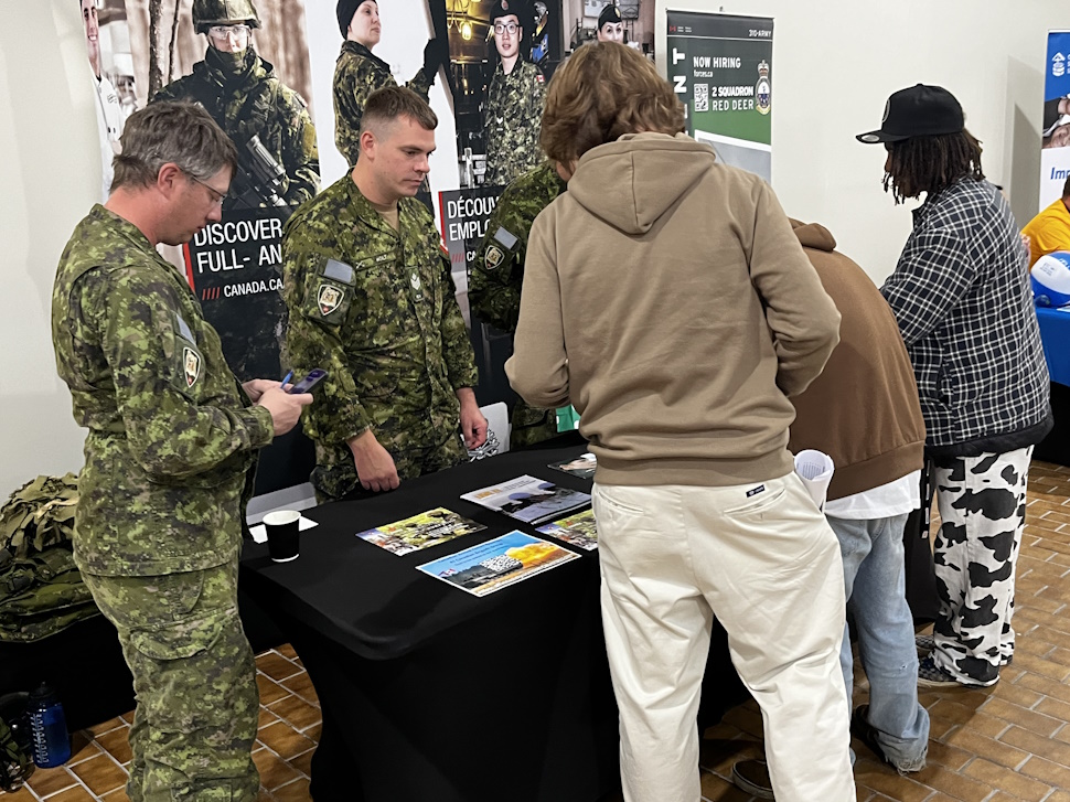 Local job seekers shop for employment during fair held at Lacombe ...