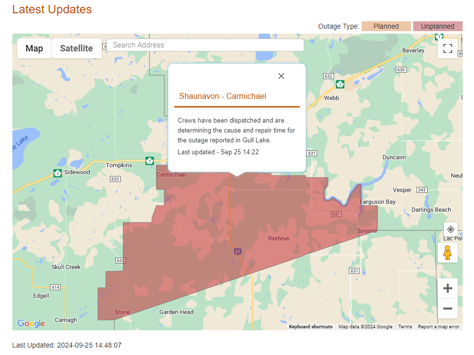 Power Outage Gull Lake - SwiftCurrentOnline.com - Local news, Weather ...