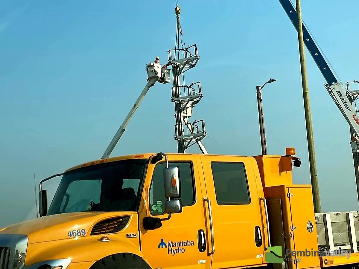 New Altona Manitoba Hydro distribution supply station nearing ...