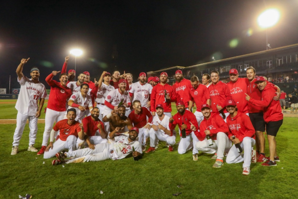 Goldeyes clinch division title with 7th straight win, announce playoff ...