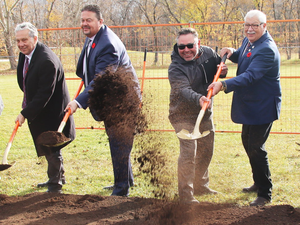 Construction officially begins on Tache Community Centre in Lorette ...