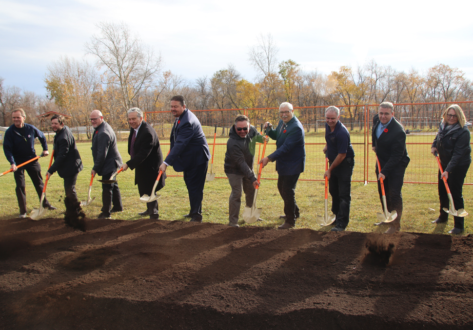 Construction officially begins on Tache Community Centre in Lorette ...