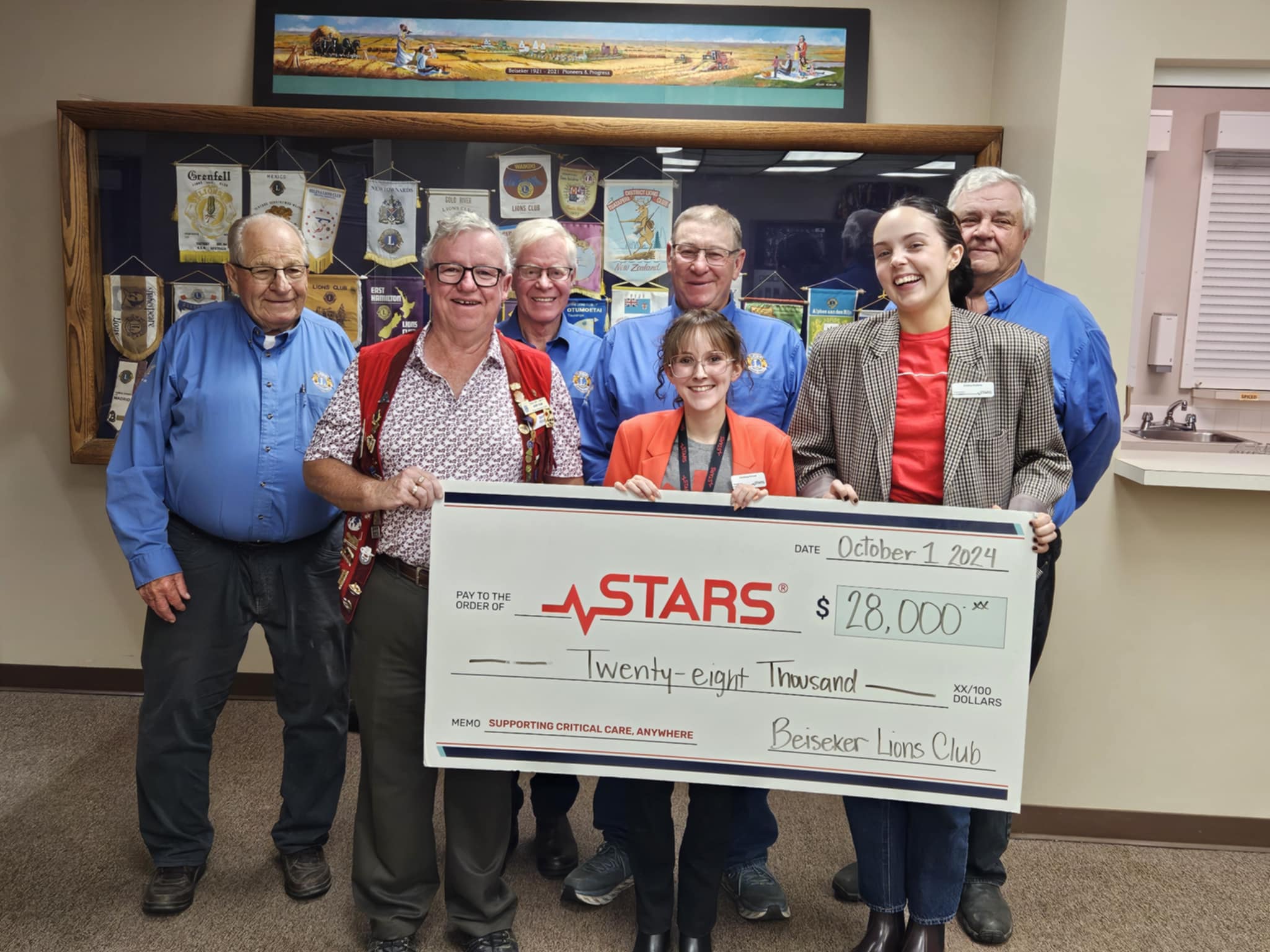 Beiseker Lions Club makes significant donation to STARS ...