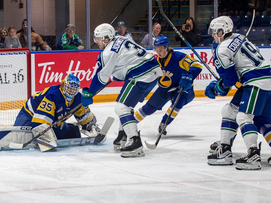 Gould's five points hands Blades first loss in 6-3 Bronco victory ...