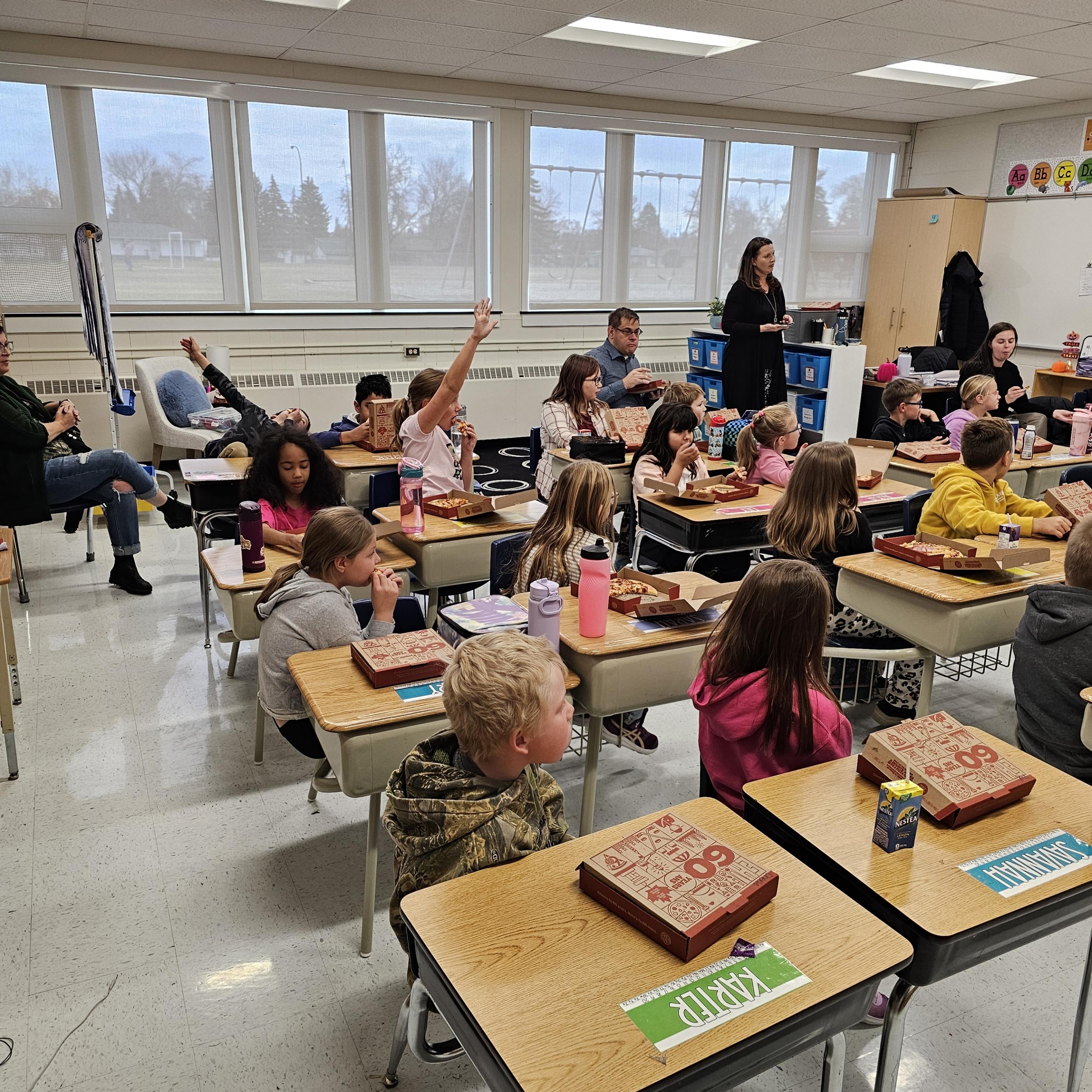Fun with the Grade 3 class at Irwin for Classroom of the Month ...