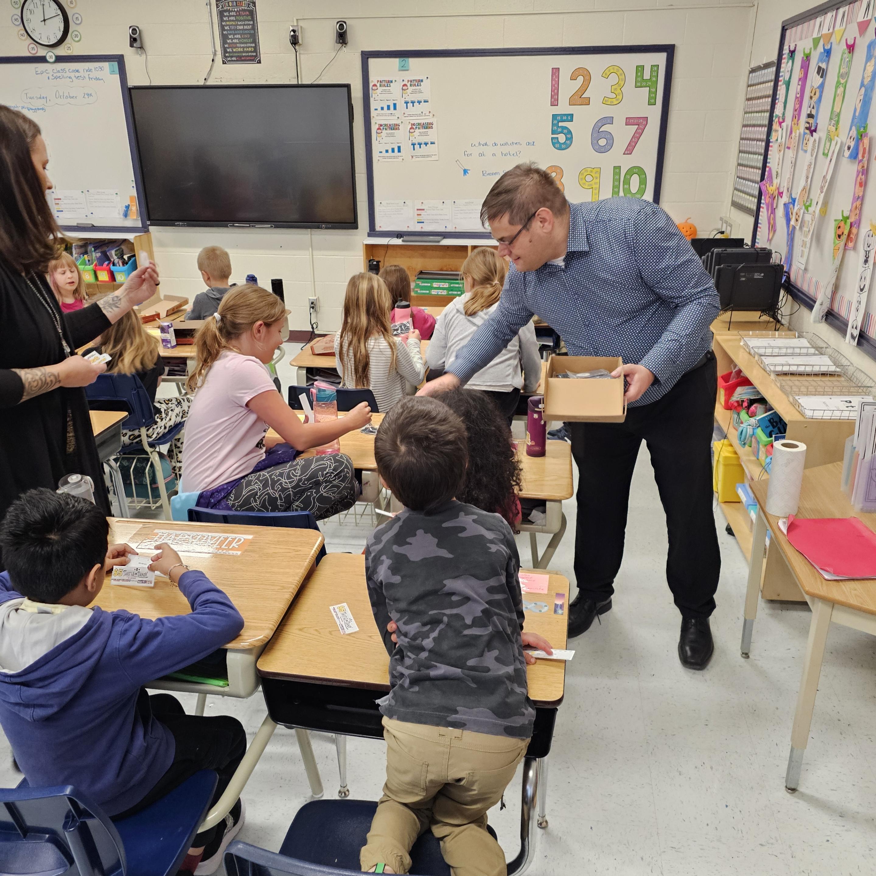 Fun with the Grade 3 class at Irwin for Classroom of the Month ...