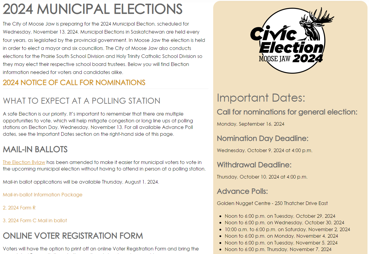 Learn about your council/mayor candidates: Discover Moose Jaw’s ...