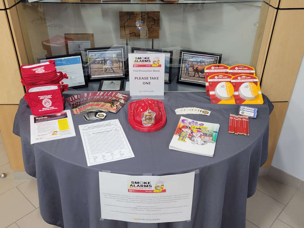 What is Wheatland County offering residents as part of Fire Prevention ...