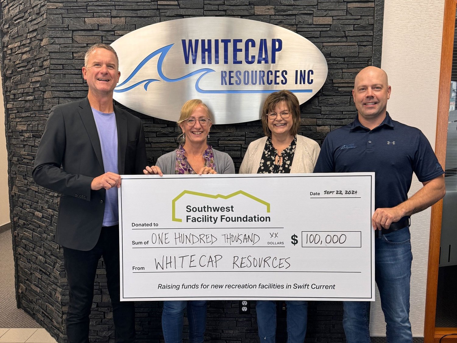 Whitecap donates $100,000 to facility foundation - SwiftCurrentOnline ...