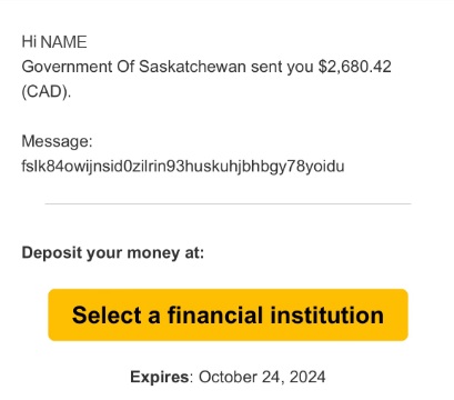 ‘SaskPower does not send e-transfers’: Company warning customers on ...