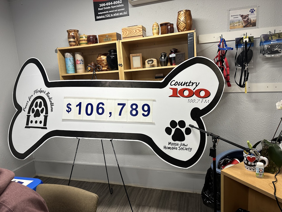 $106,789 is the total as the 12th annual Paws for Pledges Radiothon ...