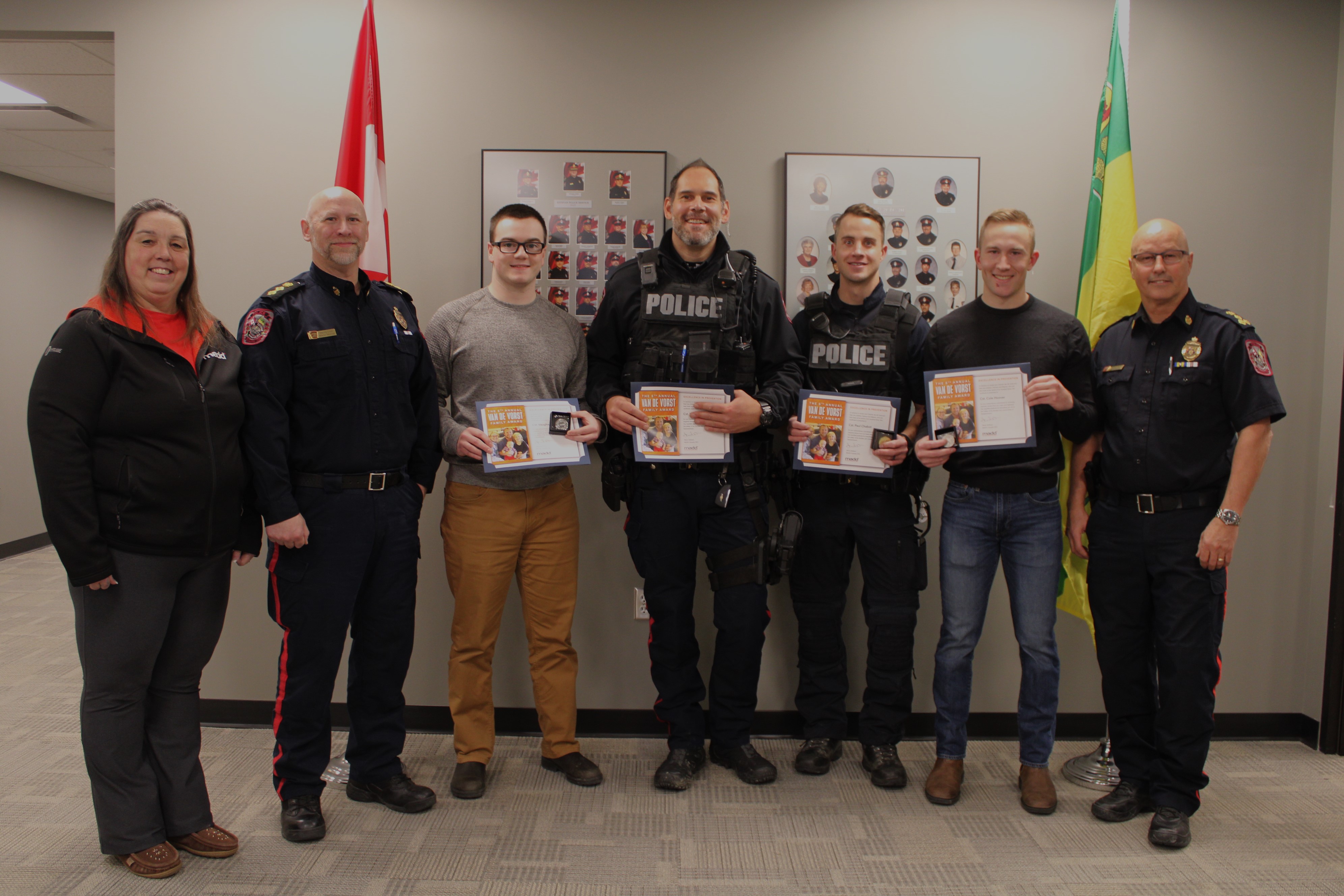 Road safety recognized: Estevan Police receive MADD Van de Vorst Awards ...