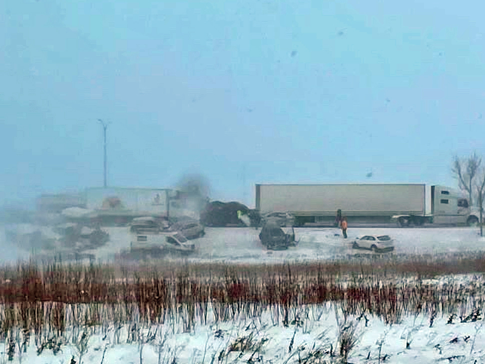 Blizzard wreaks havoc: multiple multi-car pileups reported across ...