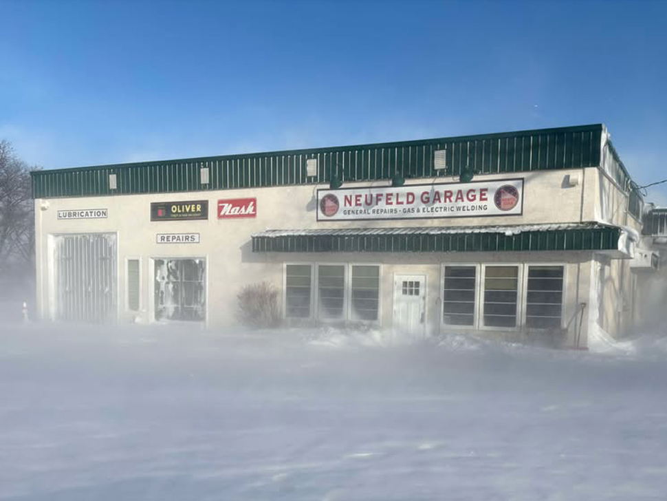 Neufeld Garage offers refuge to weary travelers during blizzard ...