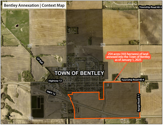 Town of Bentley annexes Lacombe County land - CentralAlbertaOnline.com ...