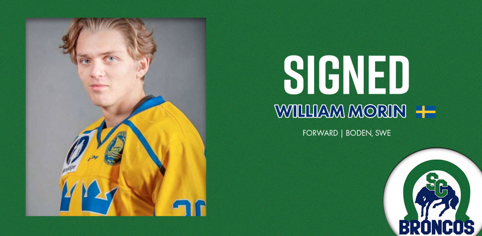 Broncos sign William Morin to WHL Scholarship & Development Agreement ...
