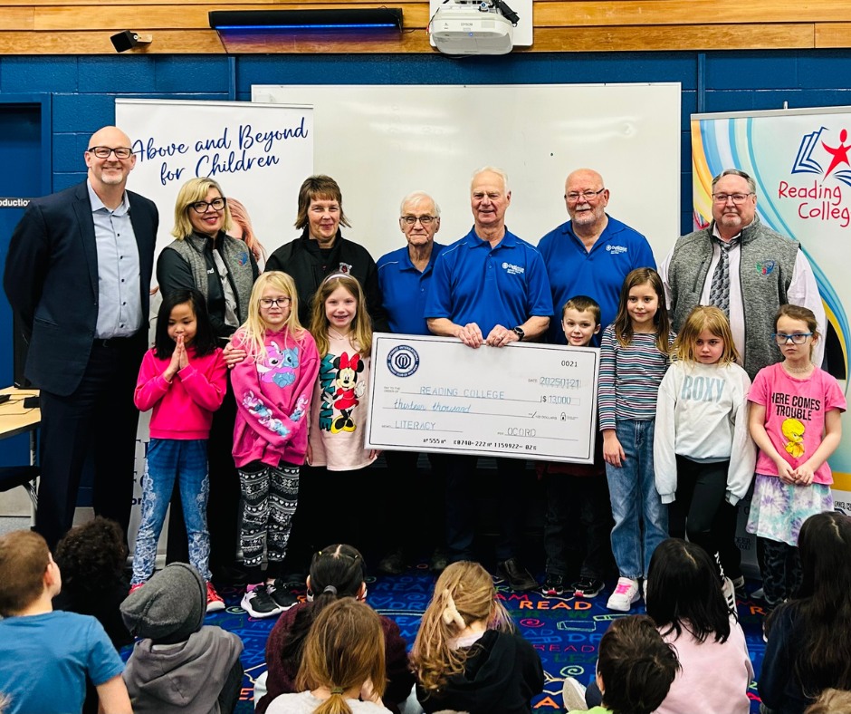 Optimist Club of Red Deer donates to RDPS Reading College ...