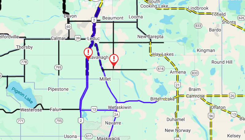 Update: Highway 2 reopen near Millet - CentralAlbertaOnline.com - Local ...
