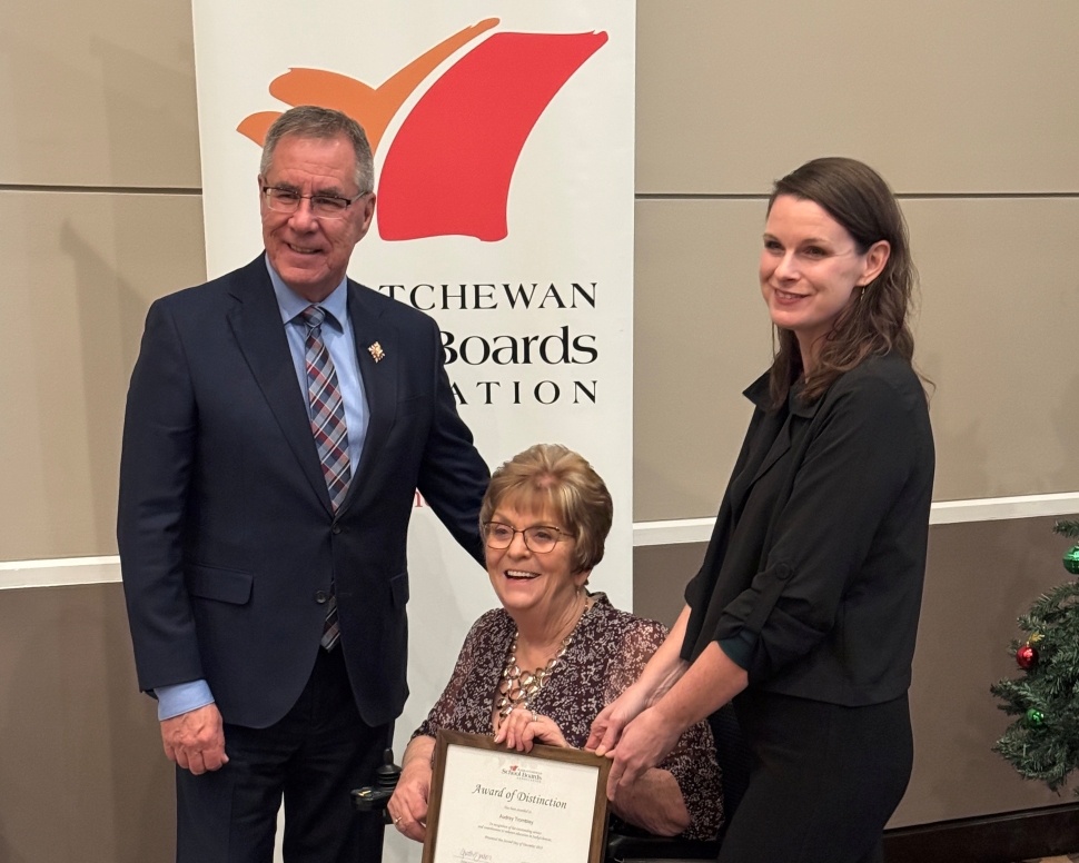 Trombley receives honour from Saskatchewan School Boards Association ...