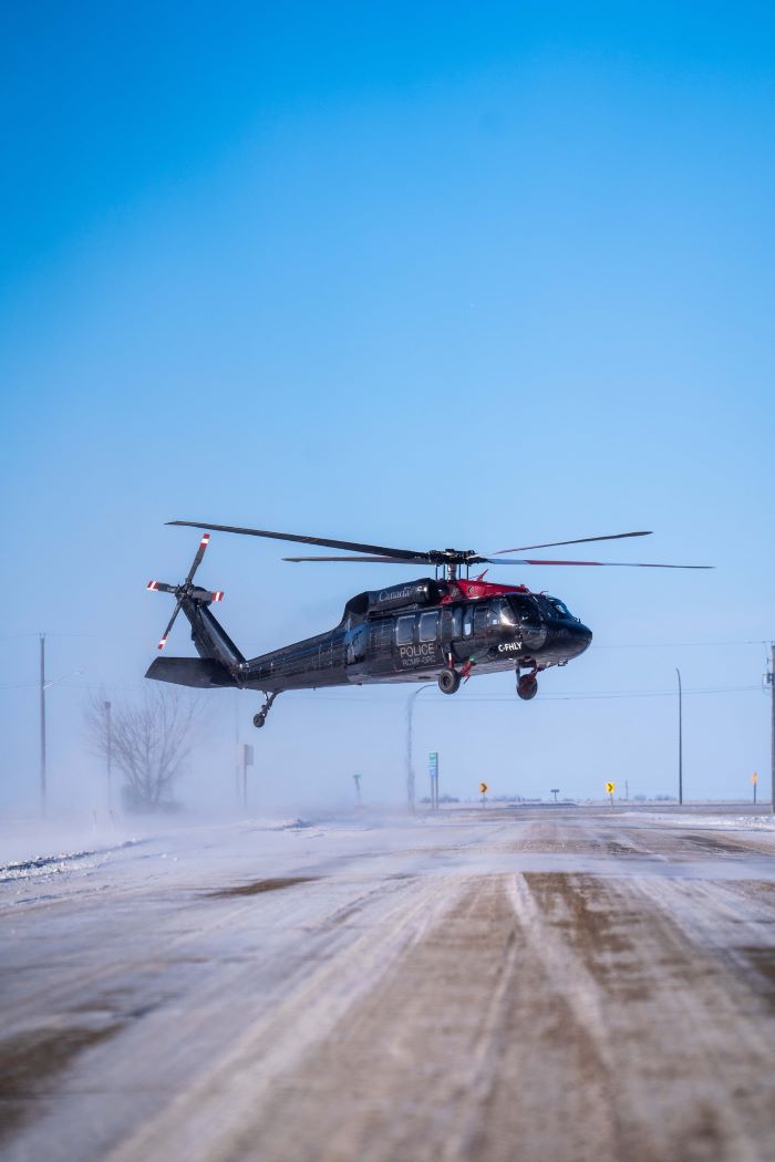 Black Hawk helicopter flights have started patrolling the Manitoba ...