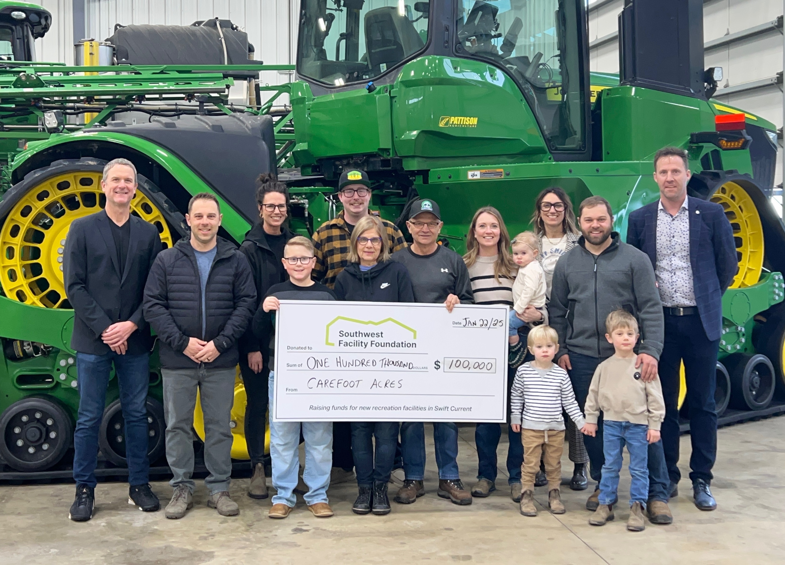 Carefoot Acres commits $100,000 to SWFF - SwiftCurrentOnline.com ...