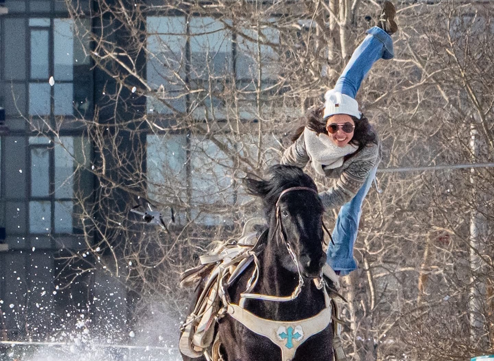 Strathmore trick rider Gracie Piper conquers snow and nerves at ...