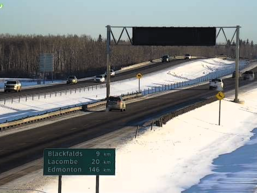 Update: Collision cleared on QEII near Red Deer - CentralAlbertaOnline ...