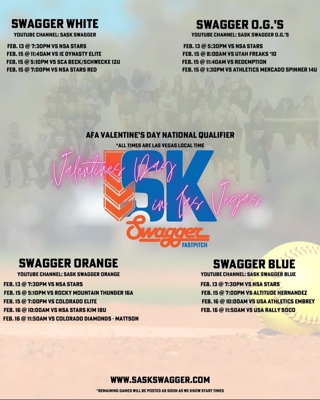 Three local softball players suiting up for Sask. in Vegas ...