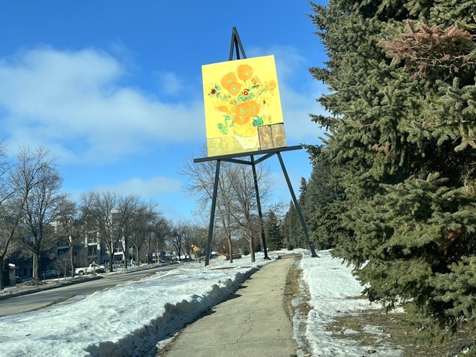 One sheet to the wind: Gusty Friday morning damages Altona's Van Gogh ...