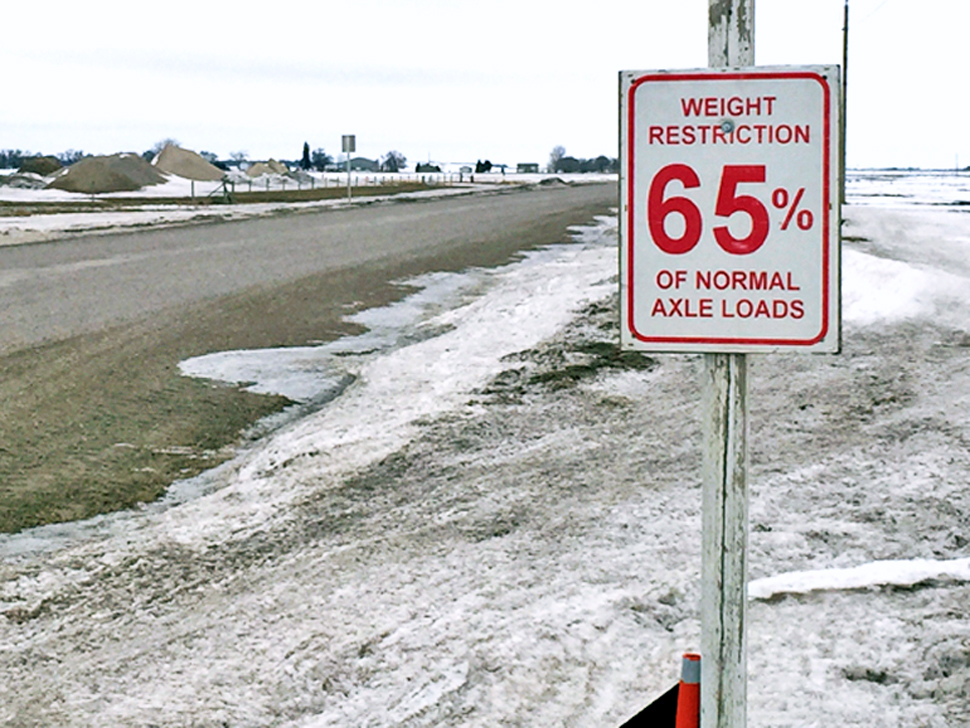 UPDATE: Spring thaw prompts road restrictions in Steinbach ...