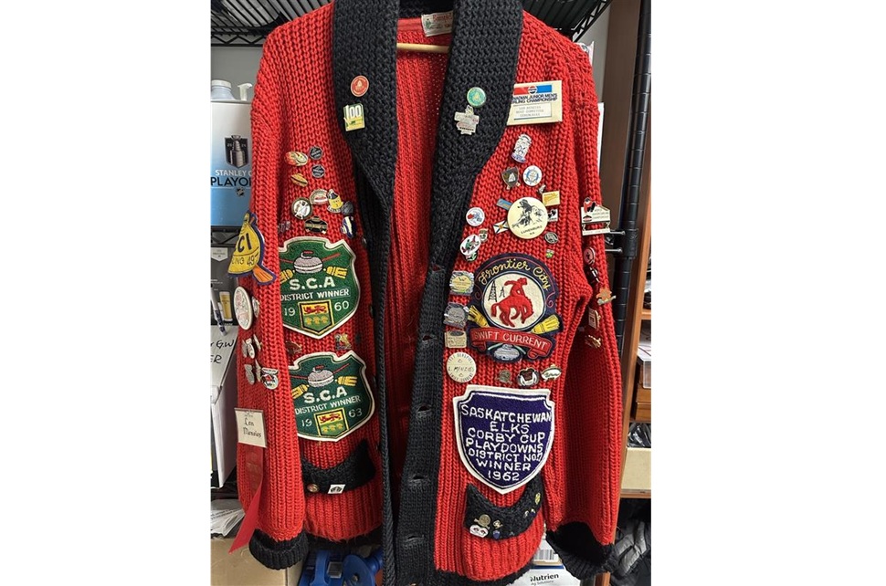 History written in wool on display at the Swift Current Curling Club ...