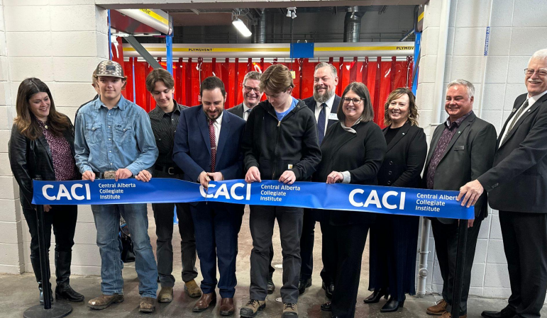 Chinook’s Edge students help launch improved welding space in Olds ...