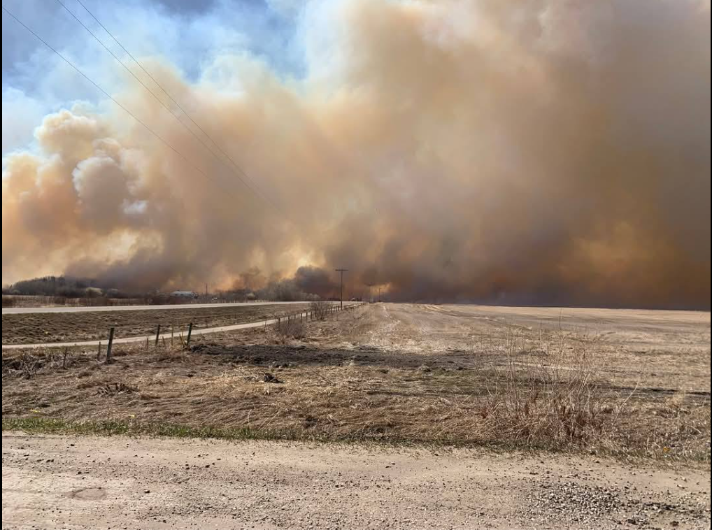 Update: Large grass fire near Maskwacis causes state of emergency ...