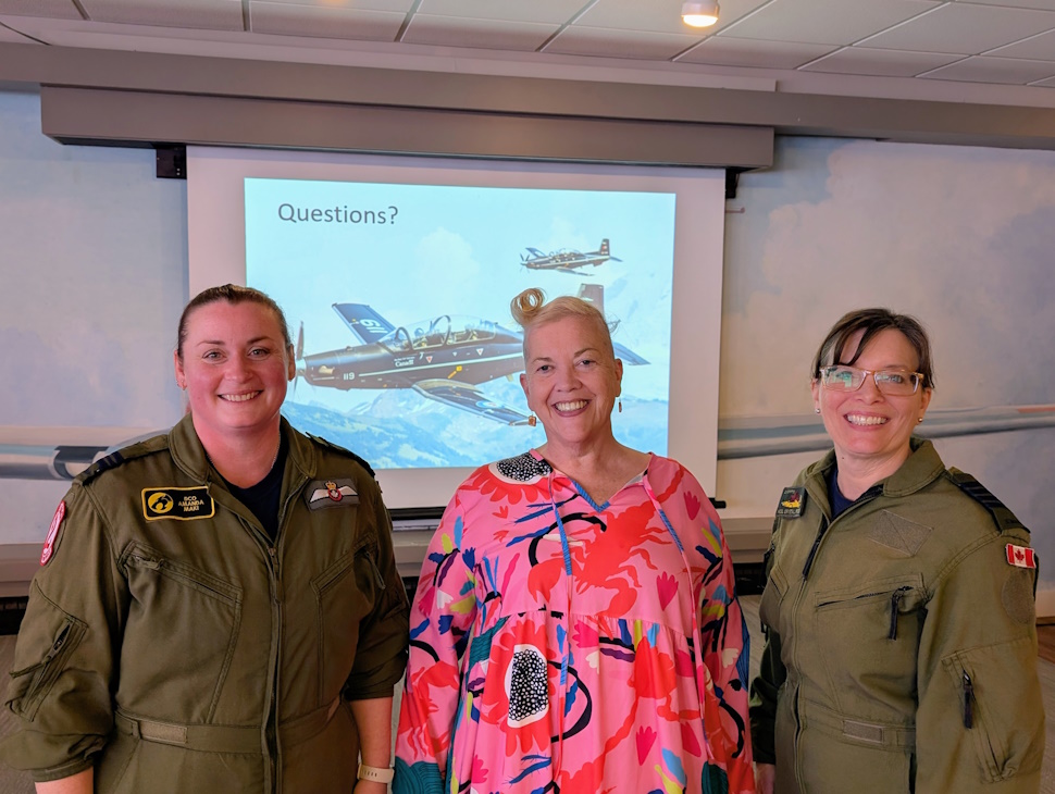 Air Force Pilot Major Amanda Maki speaks on barriers to Business Women ...