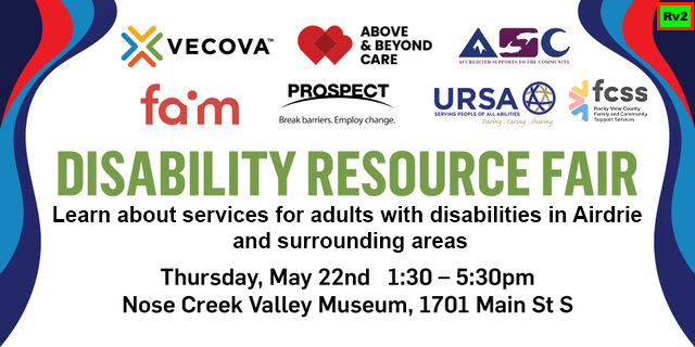 Airdrie & Area Sector Connector Disability Resource Fair happening ...